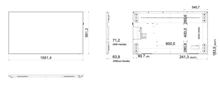 LCD Display Samsung QM75F - AVMS